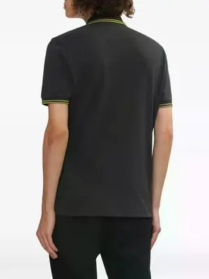Fred Perry Laurel Wreath-embroidered Cotton Polo Shirt - Grey
