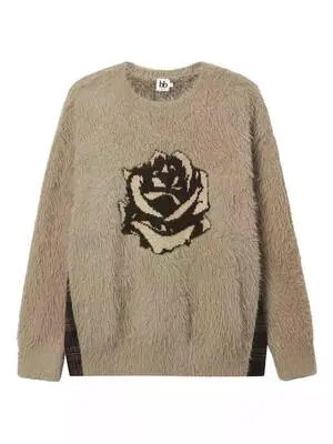 B+AB Logo-intarsia Sweater