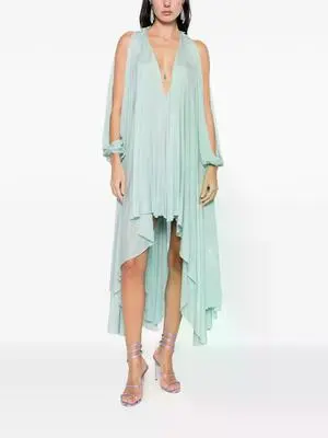 Blumarine Asymmetric Ruffled Dress