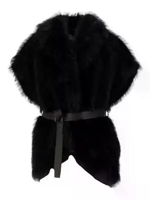 P.a.r.o.s.h Belted Faux Fur Gilet