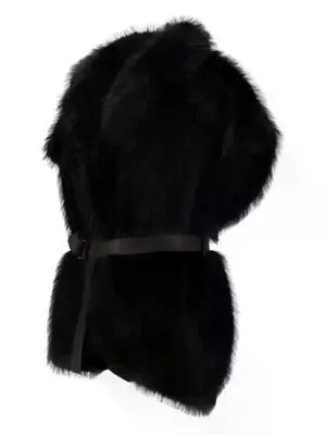 P.a.r.o.s.h Belted Faux Fur Gilet