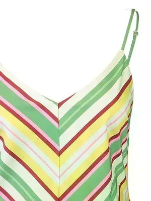 ASTON STUDIO Agatha Striped Ruffled Mini Dress