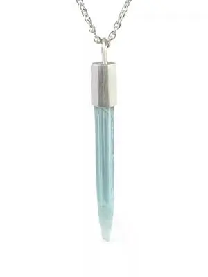 PARTS OF FOUR Talisman Aquamarine Pendant Necklace - Silver