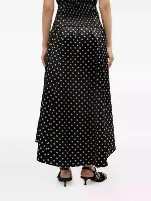 GANNI Polka Dot Skirt - Black