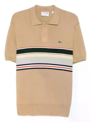 Lacoste Striped Short-sleeve Knitwear