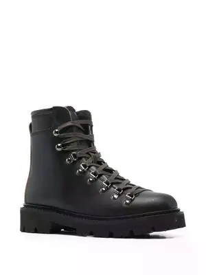 Bally 35mm Lace-up Lug-sole Combat Boots - Black