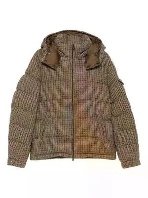 Moncler Hooded Check-patterned Jacket