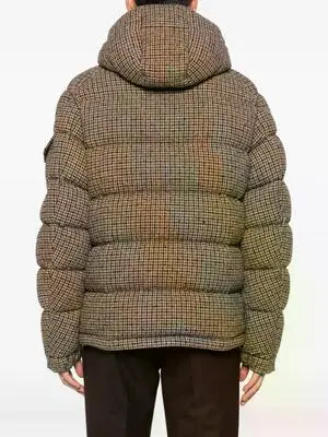 Moncler Hooded Check-patterned Jacket