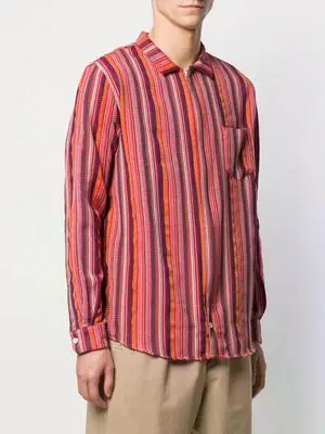 PAURA Embroidered Stripe Shirt