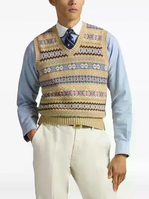 Polo Ralph Lauren Patterned V-neck Vest