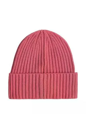 Karl Lagerfeld Logo-patch Ribbed Beanie