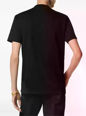 Versace Embroidered Cotton-jersey Slim T-shirt