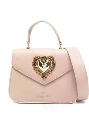 BRACCIALINI Heart-appliqué Top-handle Tote Bag