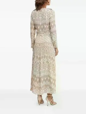 MARCIANO Buttoned Belted Maxi Dress