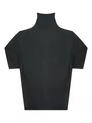 THE ROW Funnel-neck Short-sleeve Top