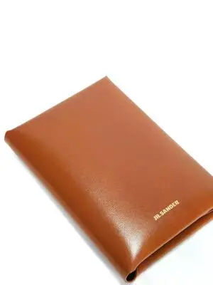 JIL SANDER Embossed Logo Folded Passport Holder