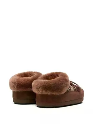 Moon Boot X Guest In Residence Evx Chalet Cocoa Fur Mules - Brown