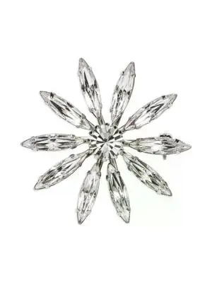 JENNIFER BEHR Crystal Vita Brooch - Silver
