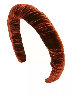 JENNIFER BEHR Velvet Irene Headband - Orange