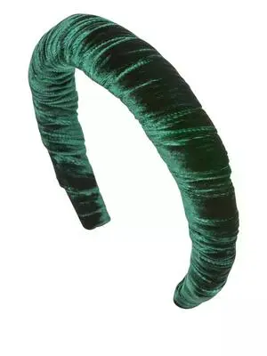 JENNIFER BEHR Irene Velvet Headband - Green