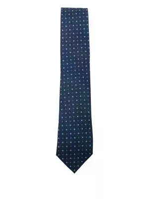 ERRICO FORMICOLA Floral Silk Tie - Blue