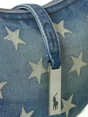 Polo Ralph Lauren Polo Id Star Mini Shoulder Bag In Denim - Blue