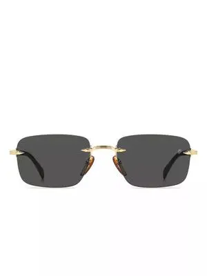 DB EYEWEAR BY DAVID BECKHAM Square-frame Sunglasses - Gold