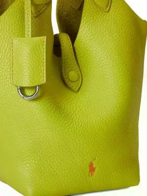 Polo Ralph Lauren Pebbled Leather Tote Bag