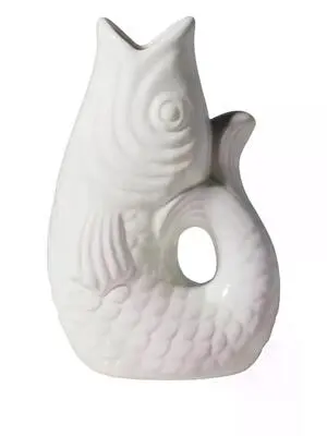 CU I SEEYOU Fish-shaped Vase - White