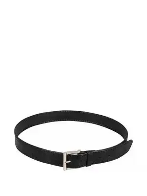 Orciani Black Leather Belts For Men