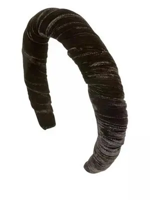 JENNIFER BEHR Irene Velvet Headband - Black