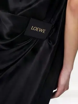 Loewe Draped Satin Dress