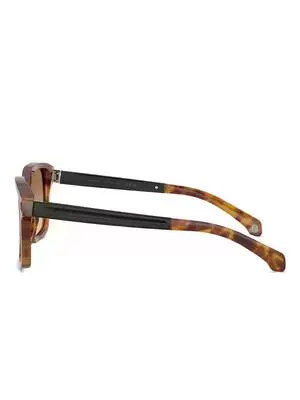 Moncler Tortoiseshell Square-frame Sunglasses