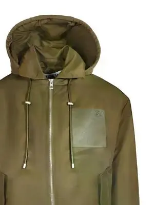 Loewe Hooded Front-patch Jacket