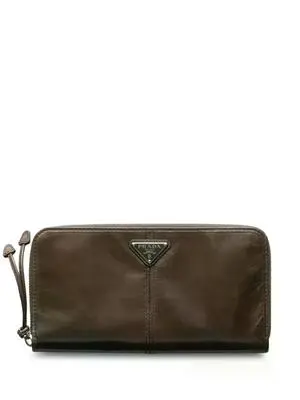 Prada Leather Wallet - Green