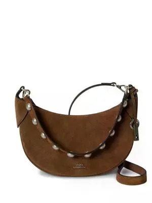 Polo Ralph Lauren Polo Id Suede Shoulder Bag - Brown