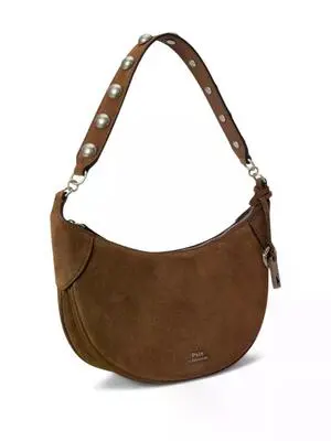 Polo Ralph Lauren Polo Id Suede Shoulder Bag - Brown