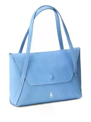 Polo Ralph Lauren Mini Pebbled Leather Tote Bag - Blue