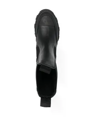 GANNI Mid Chunky Leather Chelsea Boots