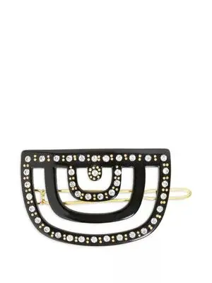 JENNIFER BEHR Becca Crystal Embellished Barrette - Black