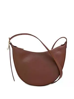 Longchamp Le Foulonné Small Grained-leather Cross Body Bag - Brown