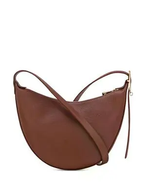 Longchamp Le Foulonné Small Grained-leather Cross Body Bag - Brown
