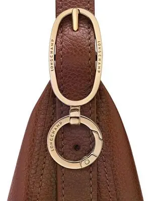 Longchamp Le Foulonné Small Grained-leather Cross Body Bag - Brown