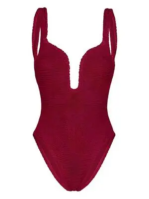 PARAMIDONNA Mika Textured Swimsuit - Red
