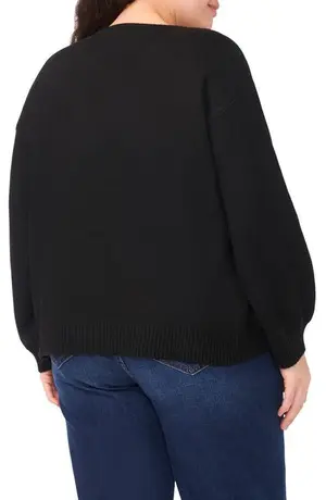 CECE DUPRAZ Velvet Bow Closure Cardigan