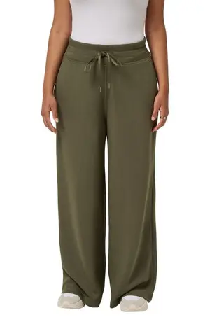 Travis Mathew Skyloft Soft Wide Leg Pants - Grape Leaf