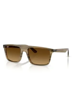 Ray-ban 57mm Gradient Square Sunglasses