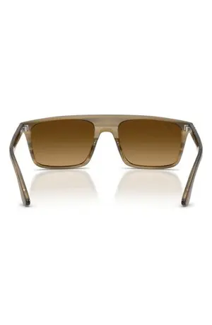 Ray-ban 57mm Gradient Square Sunglasses
