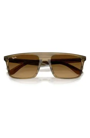 Ray-ban 57mm Gradient Square Sunglasses
