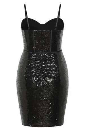 City Chic Lia Sequin Mini Dress